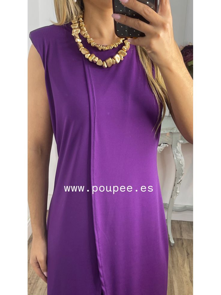 Conjunto Tina liso morado